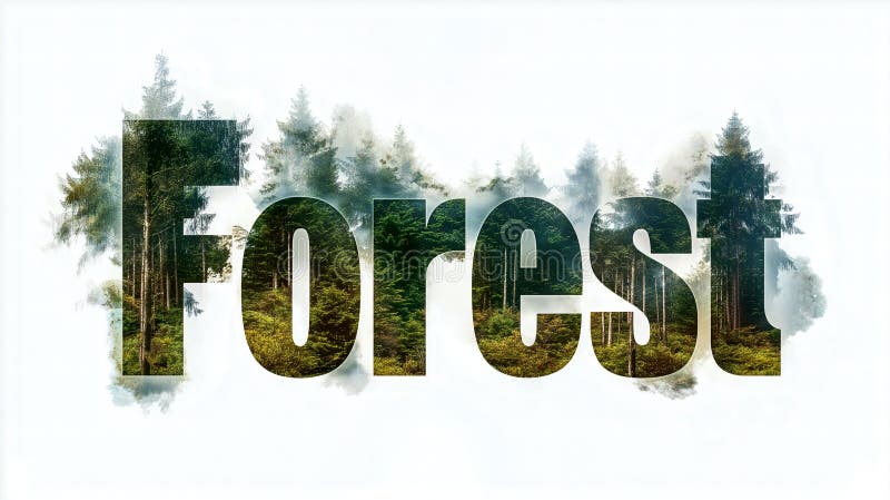 Captivating Forest Landscape Blending Natural Beauty with Artistic ...