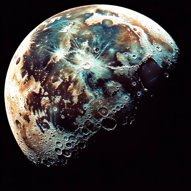 Stunning View of the Moon Captured from Earth Showcasing Its Craters ...