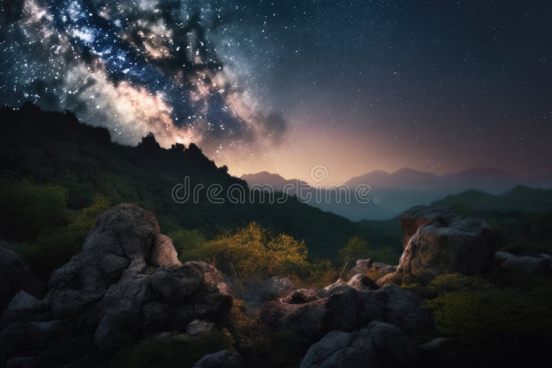 A Stunning View of the Night Sky, with Thousands of Stars and Galaxies ...