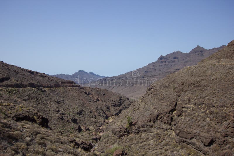 Stunning View Over the Mountains in Gran Canaria Stock Image - Image of ...
