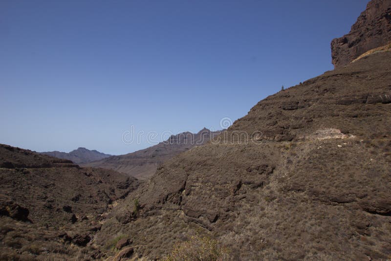 Stunning View Over Mountains in Gran Canaria Stock Image - Image of ...
