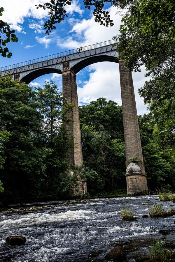 Stunning View of the Pontcysyllte Aqueduct, Located in North Wales ...