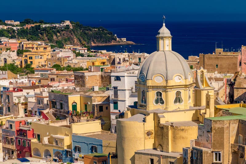 Stunning view of Procida stock photo. Image of green - 193365994