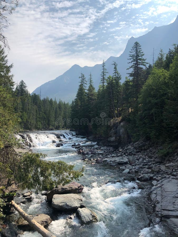Stunning View of Sacred Dancing Cascade between Trees and Rocks in ...