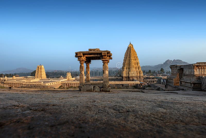 Stunning View at Sree Virupaksha Temple, Hampi, Karnataka, India Stock ... Stunning View at Sree Virupaksha Temple, Hampi, Karnataka, India Stock ...