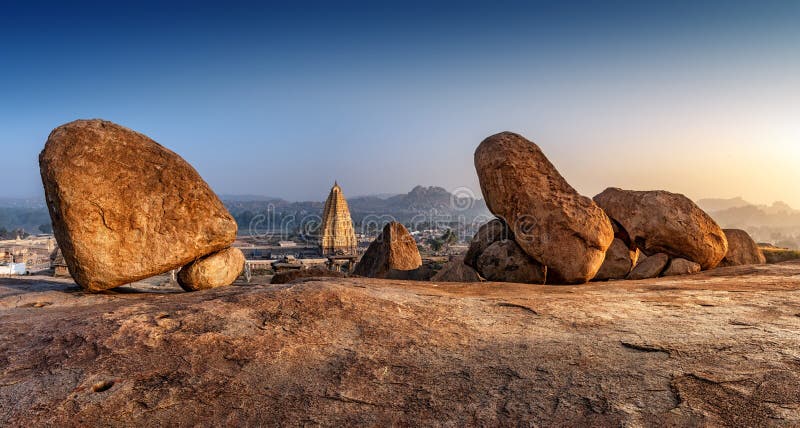 Stunning View at Sree Virupaksha Temple, Hampi, Karnataka, India Stock ... Stunning View at Sree Virupaksha Temple, Hampi, Karnataka, India Stock ...