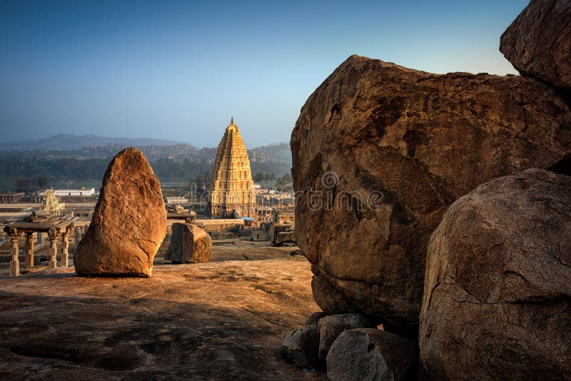 Stunning View at Sree Virupaksha Temple, Hampi, Karnataka, India Stock ... Stunning View at Sree Virupaksha Temple, Hampi, Karnataka, India Stock ...