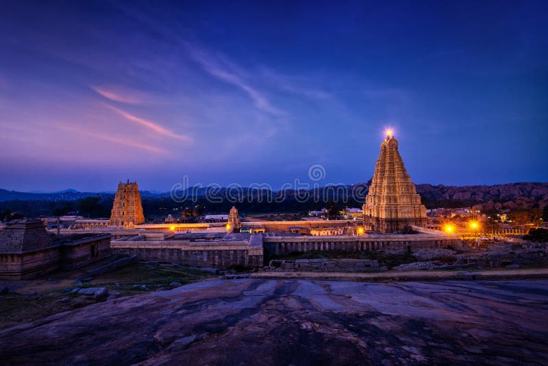 Stunning View at Sree Virupaksha Temple, Hampi, Karnataka, India Stock ... Stunning View at Sree Virupaksha Temple, Hampi, Karnataka, India Stock ...