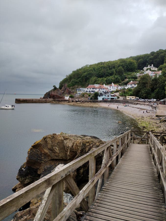 Babbacombe Bay Beach, Devon UK Stock Photo - Image of babbacombe ...