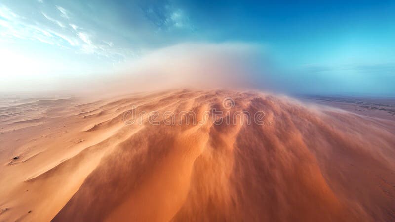 A Stunning View of Sweeping Sand Dunes Under a Vibrant Blue Sky. the ...