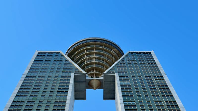 Iconic Dualtower Structure with a Suspended Observation Deck Offering ...