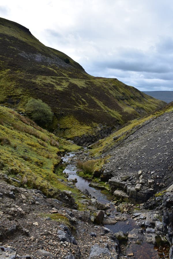 Stunning Views of a Winding River between Fells Stock Image - Image of ...