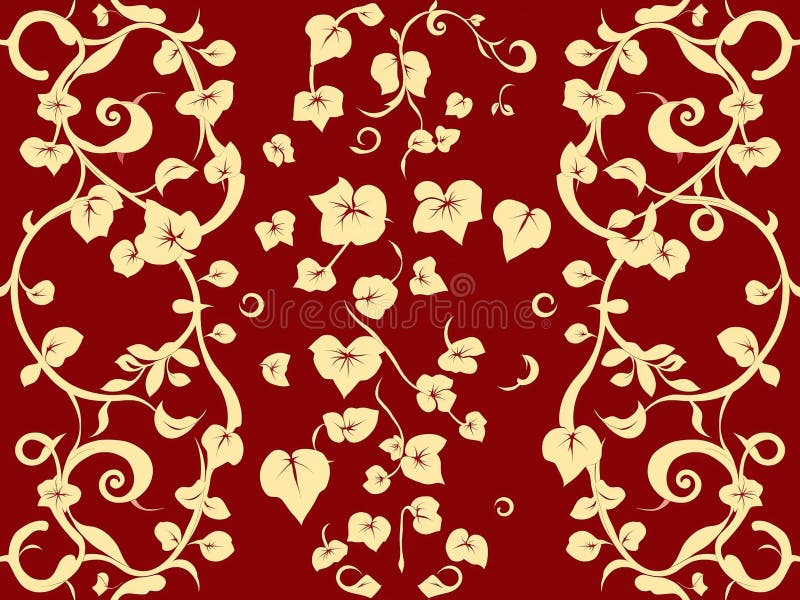 Elegant Vine Scroll Wallpaper a Sophisticated Botanical Pattern for ...