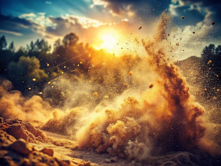 A Stunning Vintage Dust Dispersion Image Explore the Eroding Texture ...