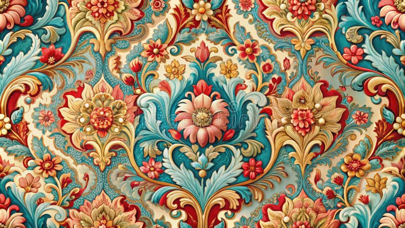 Stunning Vintage Wallpaper Design a Seamlessly Repeating Pattern for ...