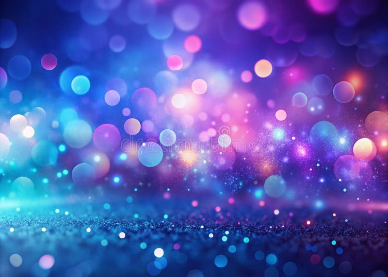 Stunning VioletBlue Holographic Abstract Background with a Bokeh Effect ...