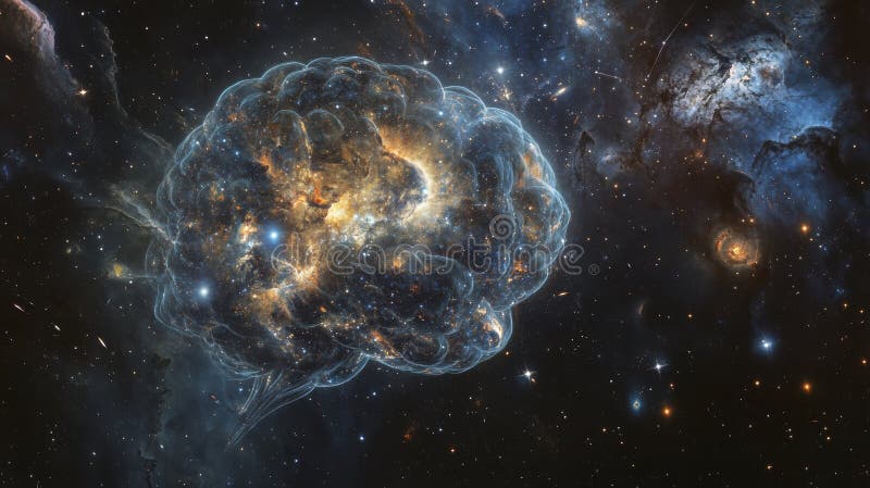 A Stunning Visual of a Brain Shaped Configuration of Stars and Galaxies ...