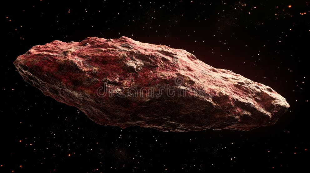 Celestial Body of Rock Hurtling through Space in the Universe Stock ...