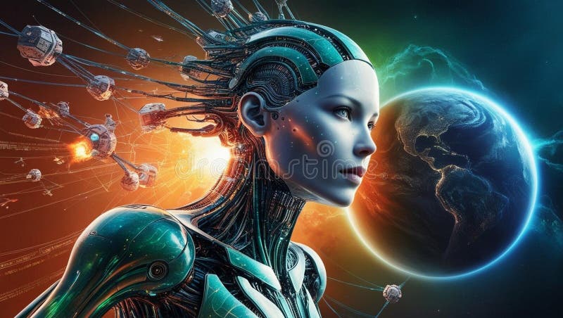 Artificial Intelligence: Ruling the Earth and the Universe Stock ...
