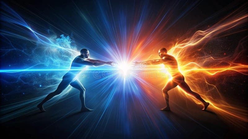 A Stunning Visual Depiction of Two Contrasting Forces AI Generated ...