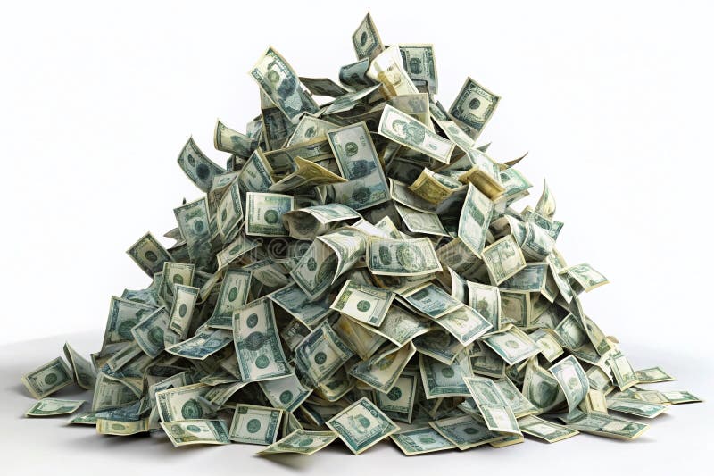 A Stunning Visual Display of Hundred Dollar Bills a Surreal ...