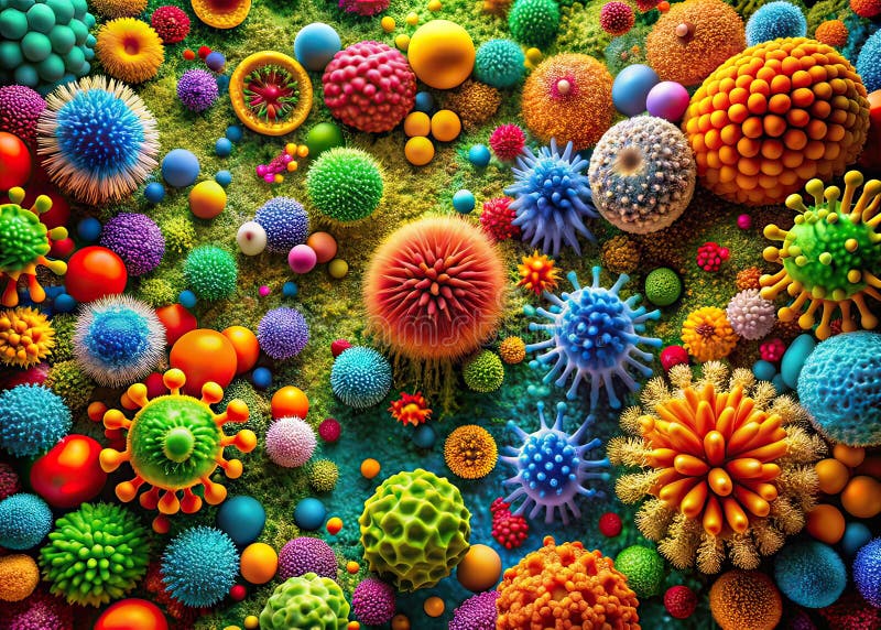 A Stunning Visual Exploration of Microbes an Abstract Macro View of ...