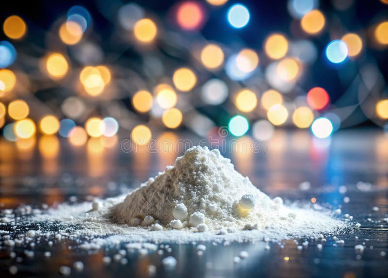 A Stunning Visual Exploration of White Powder Scattered Across a ...