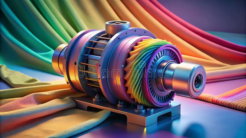 A Stunning Visual of a Futuristic Motor Vibrant Rainbow Gradient Soft ...
