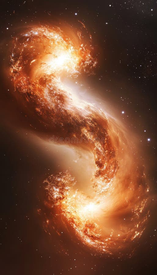 Stunning Visual of a Galactic Collision Explosive Light and Color from ...
