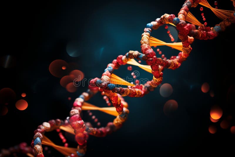 Stunning Visual. High-resolution DNA Molecule with Unique and ...