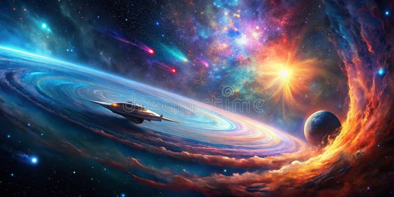 A Stunning Visual Journey through Cosmic Space Looping Star Fields and ...