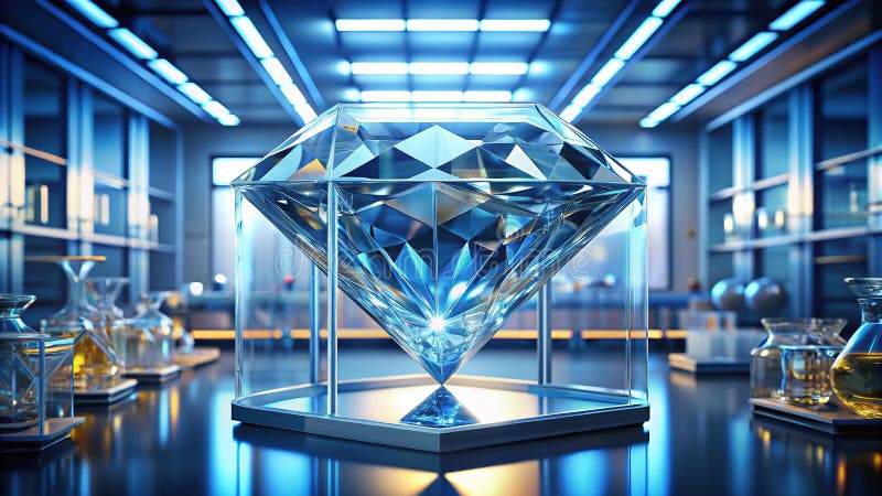 A Stunning Visual of LabGrown Diamond Crystallization Large Container ...