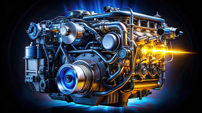 A Stunning Visual of a Modern Diesel Engine Long Exposure Captures ...