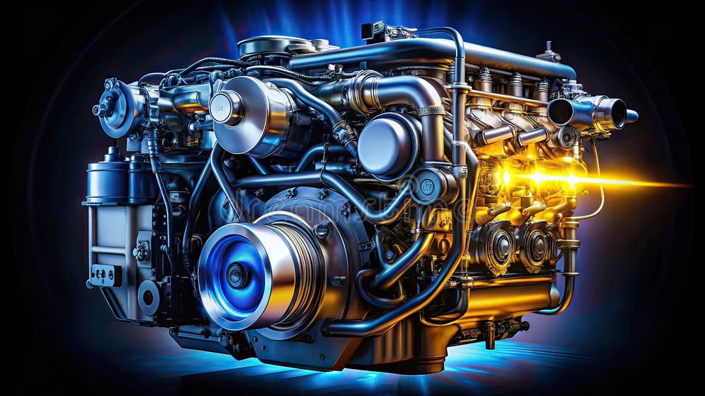 A Stunning Visual of a Modern Diesel Engine Long Exposure Captures ...