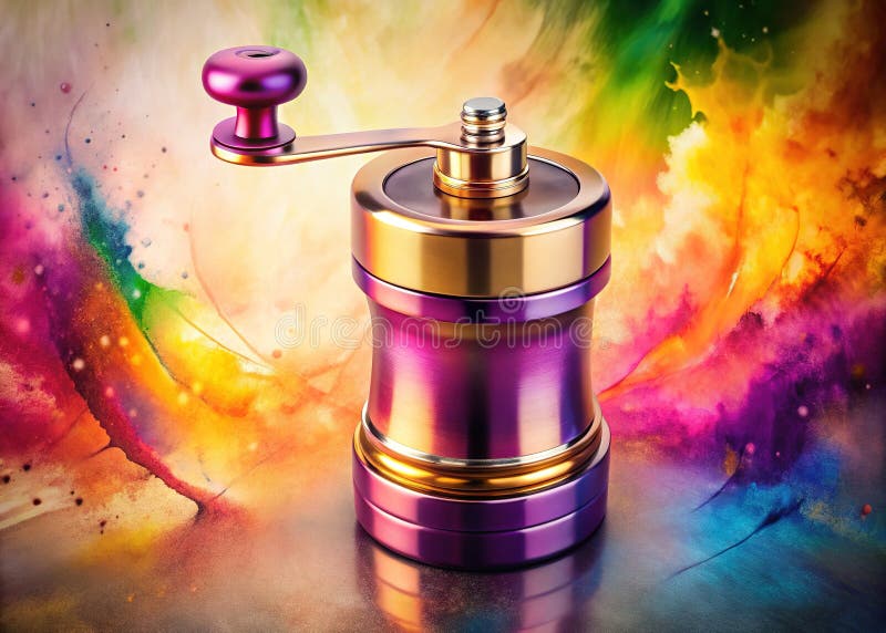 A Stunning Visual of an Offset Stacked Grinder with a Watercolor ...