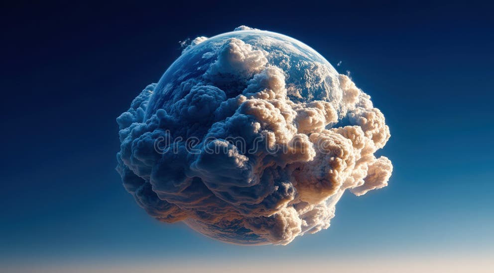 A Stunning Visual of a Planet Enveloped in a Mass of Luminous, Fluffy ...