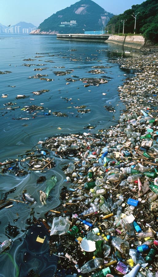 Stunning Visual of a Polluted River Filled with Trash, Urging for ...