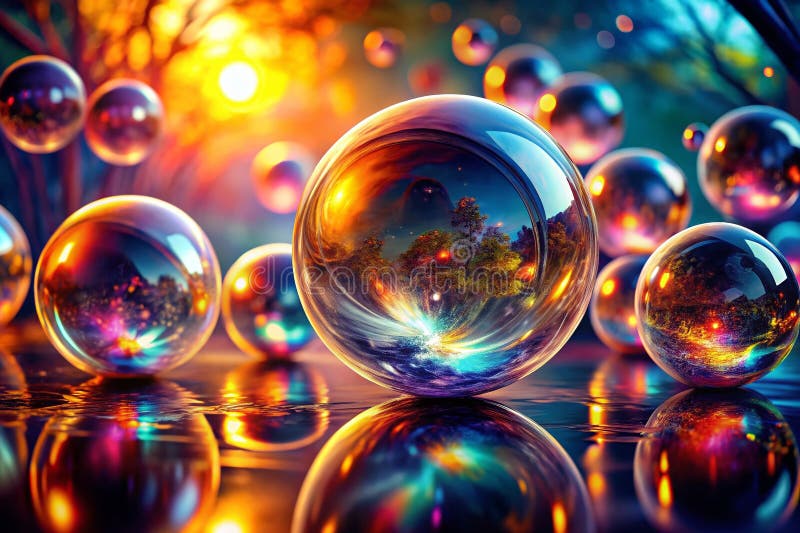A Stunning Visual of a Protective Force Field Transparent Spheres ...