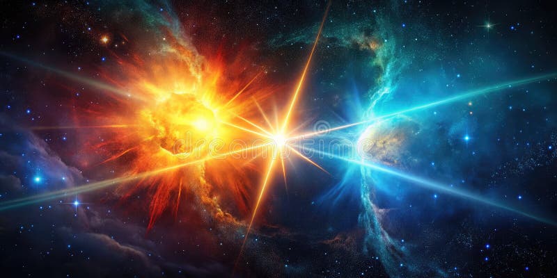 A Stunning Visual Representation of a Cosmic Collision Two Stars ...