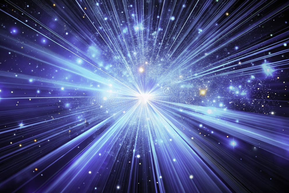 A Stunning Visual Representation of Cosmic Data Transfer Blue Light ...