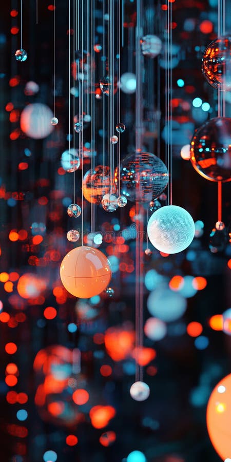 Objects Transforming into Data Streams with Glowing Effects Stock ...