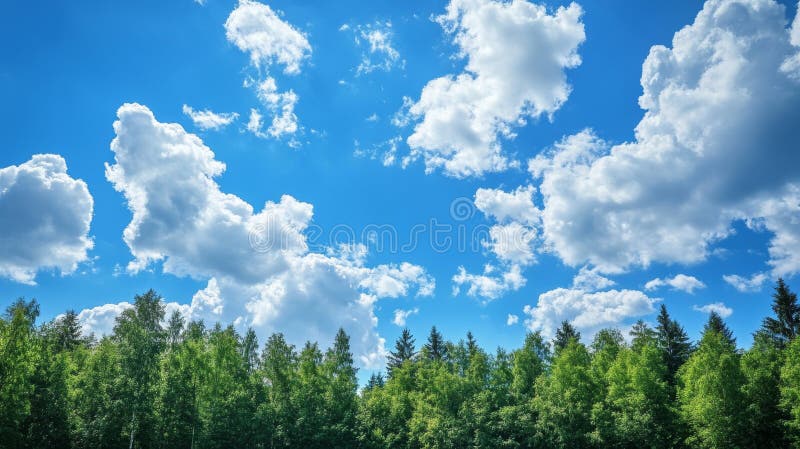 A Stunning Visual Representation of a Thriving Green Forest Under a ...