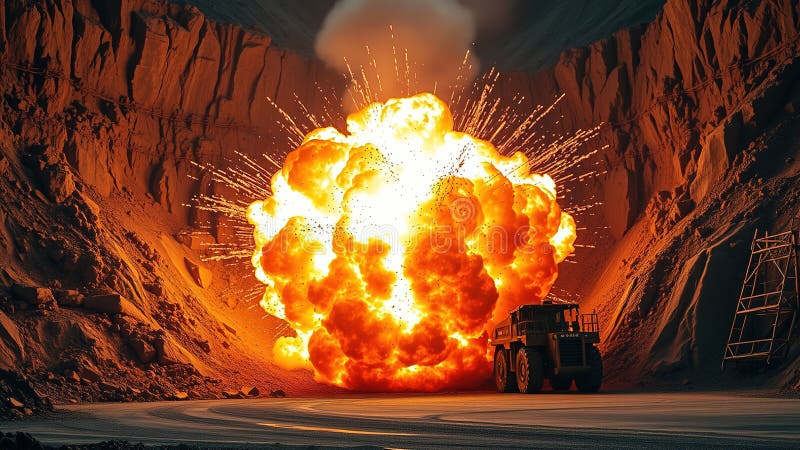 Stunning Visual Simulation of an Opencast Mining Quarry Blast a ...