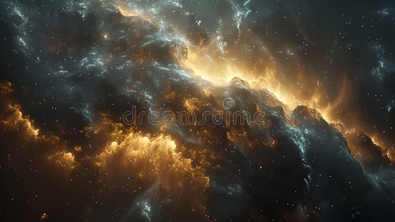 Majestic Cosmic Phenomenon, Ethereal Nebula, and Star Formation. a ...