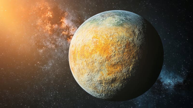 Stunning Visual of a Super Earth a Planet with a Lively Atmosphere and ...