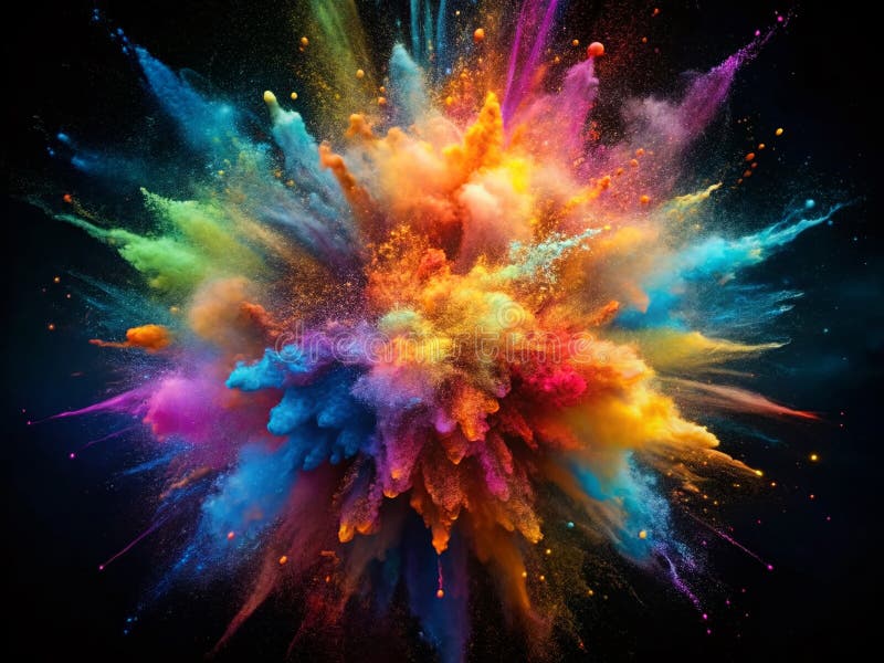 A Stunning Visual Symphony Exploding Particles Dance within a Cosmic ...