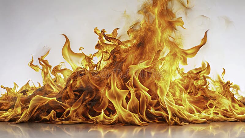 A Stunning Visual Symphony Fiery White Abstract Flames Capturing the ...