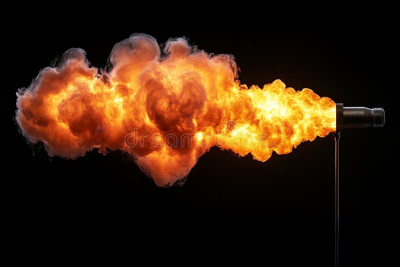 Stunning Visual of a Traditional Electric Bulb Emitting Fiery Smoke and ...