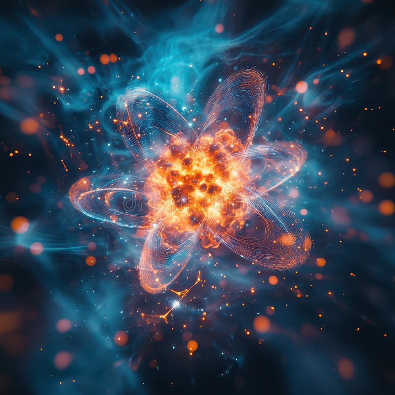 Stunning Visualization of Atomic Structure with Vibrant Colors and ...