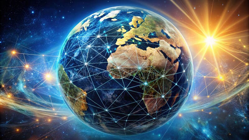 A Stunning Visualization of Earths Global Network a Simulated Planetary ...